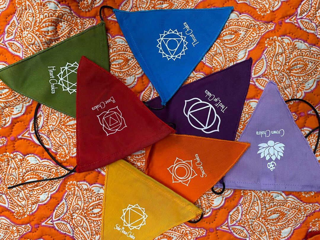 Seven Chakra Prayer Flags - Etsy