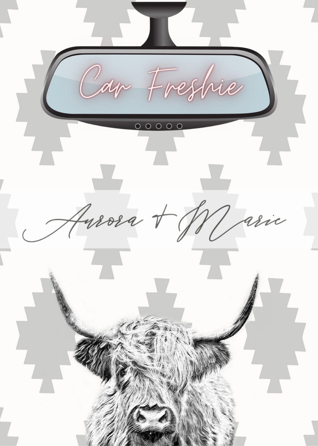 Western Car Freshie Cardstock - Etsy