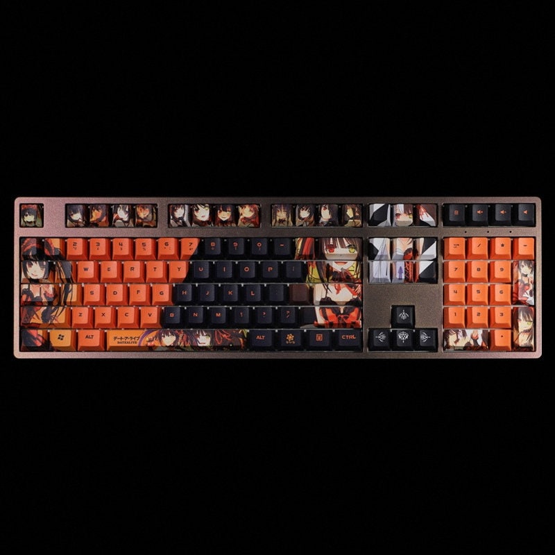 Customized 108 Keys Anime Keycap Two Dimensions for Tokisaki Kurumi PBT ...