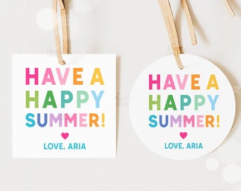 Editable Last Day of School Tag End of Year Friends Gift Tags Great ...