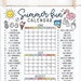 Editable Summer Calendar Poster Printables Summer Fun Bucket List ...