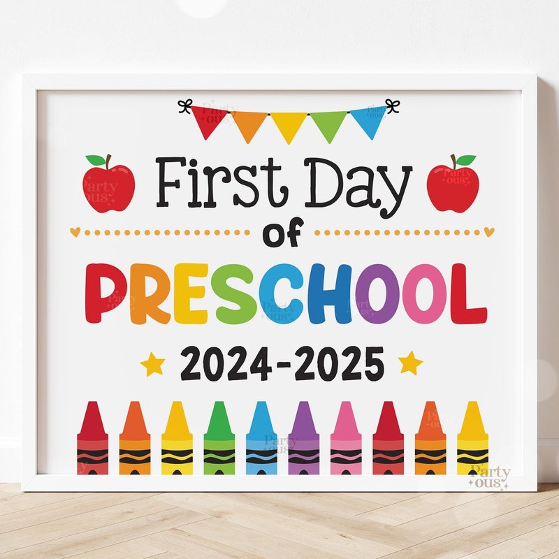 Preschool Sign - Etsy