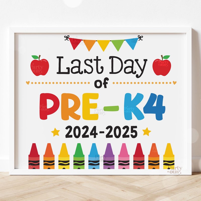 First Day of Pre K - Etsy