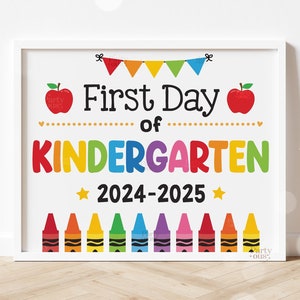 Back to School Sign First Day of School Printable First Day of ...