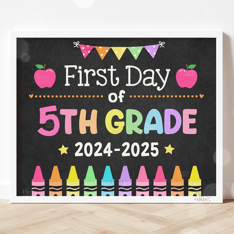 5th Grade Sign - Etsy