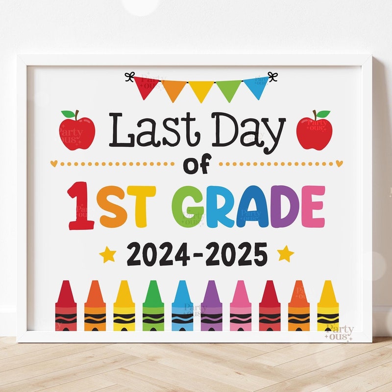 Last Day of 1st Grade - Etsy
