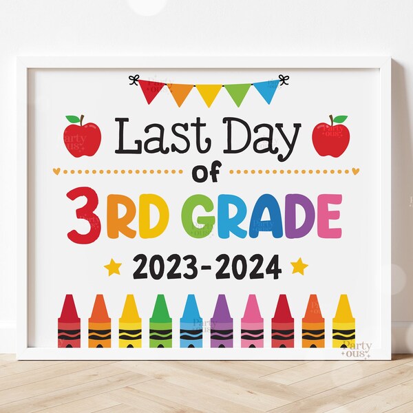 3rd Grade Sign - Etsy
