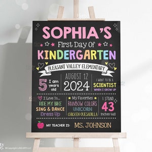 Editable First Day of School Sign Back to School Board Last Day of ...