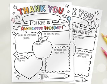 Teacher Appreciation Week Printable Teacher Appreciation Gift Thank You ...