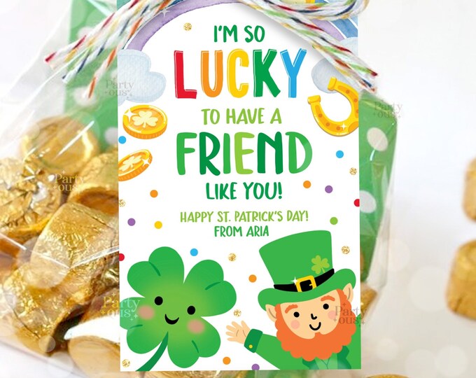 St. Patrick's Day Lucky Charm Treat Bag Topper Cereal Treat Bag St ...