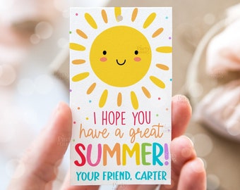 Editable Last Day of School Tag End of Year Friends Gift Tags Great ...