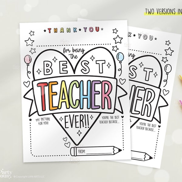 Teacher Appreciation Coloring Pages Printable - Etsy
