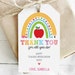 Editable Teacher Appreciation Week Gift Tags Thank You Teacher Gift Tag ...