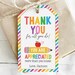Editable Teacher Appreciation Week Gift Tags Thank You Teacher Gift Tag ...