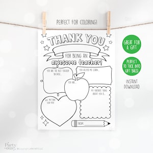 Teacher Appreciation Week Printable Teacher Appreciation Gift Thank You ...
