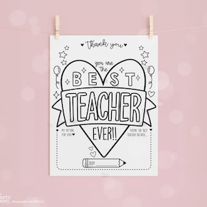 Teacher Appreciation Printable Teacher Appreciation Week Gift Thank You ...