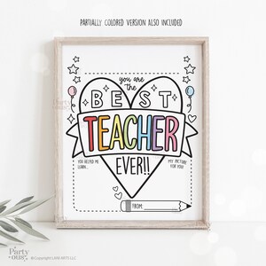Teacher Appreciation Printable Teacher Appreciation Week Gift Thank You ...