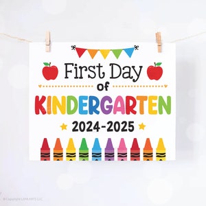 Back to School Sign First Day of School Printable First Day of ...