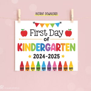 Back to School Sign First Day of School Printable First Day of ...