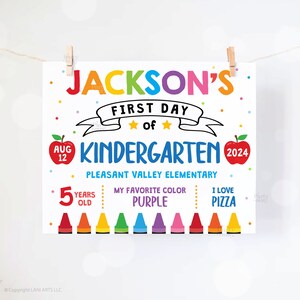 Editable Back to School Sign First Day of School Sign Printable ...