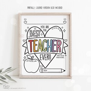 Teacher Appreciation Week Printable Teacher Appreciation Gift Thank You ...