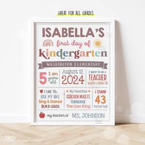 Editable First Day of School Sign Back to School Sign Printable ...