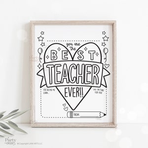 Teacher Appreciation Printable Teacher Appreciation Week Gift Thank You ...