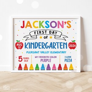Editable Back to School Sign First Day of School Sign Printable ...