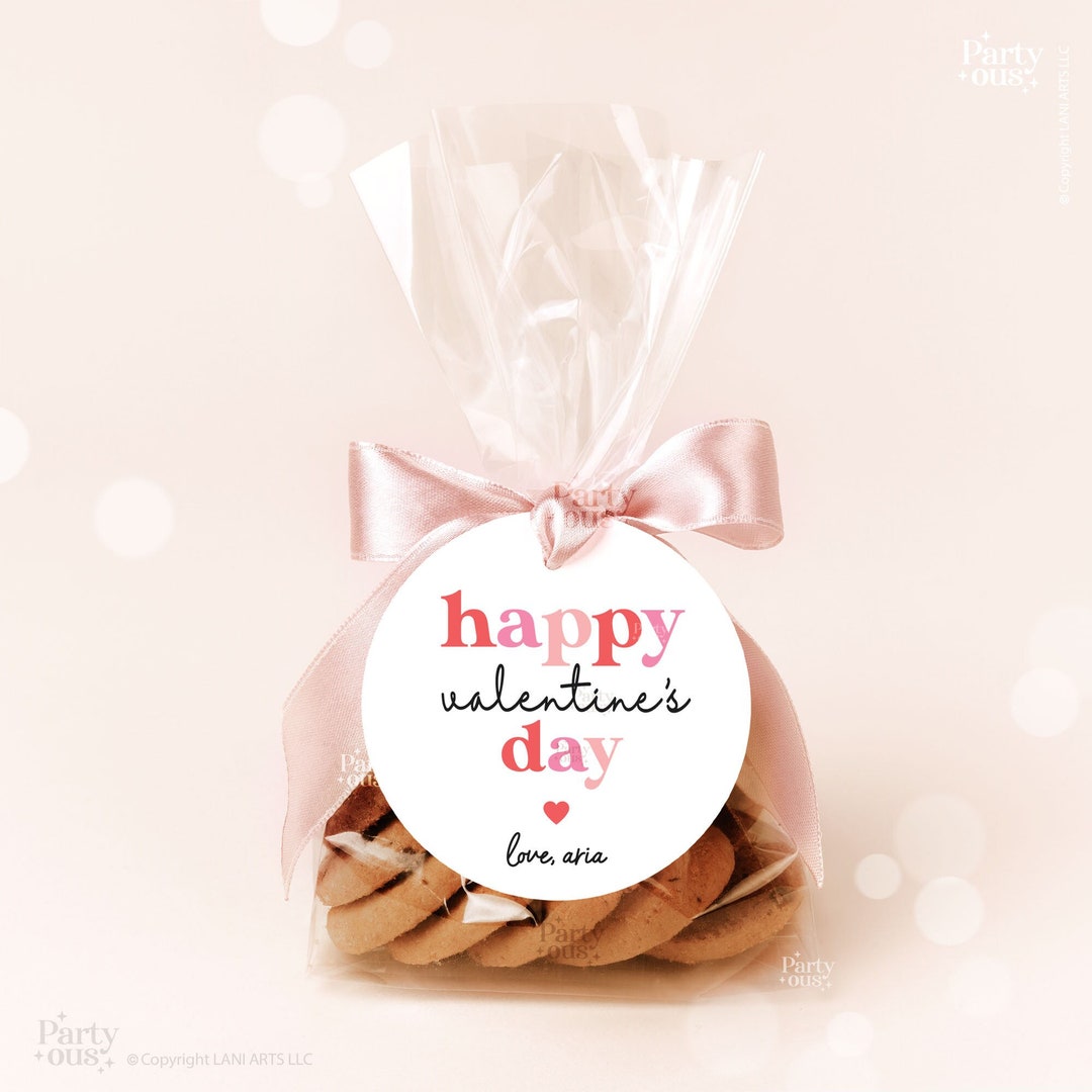 Editable Valentines Day Gift Tag Happy Valentine Tags Class Kids ...