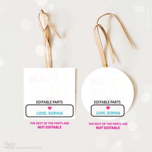 Editable Last Day of School Tag Sweet Summer End of Year Teacher Gift ...