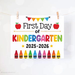 Back to School Sign First Day of School Printable First Day of ...
