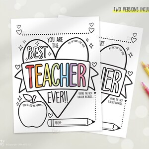 Teacher Appreciation Week Printable Teacher Appreciation Gift Thank You ...