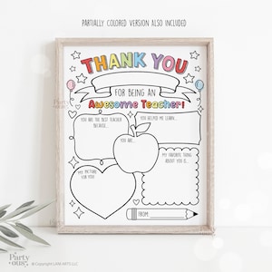 Teacher Appreciation Printable Teacher Appreciation Week Gift Thank You ...