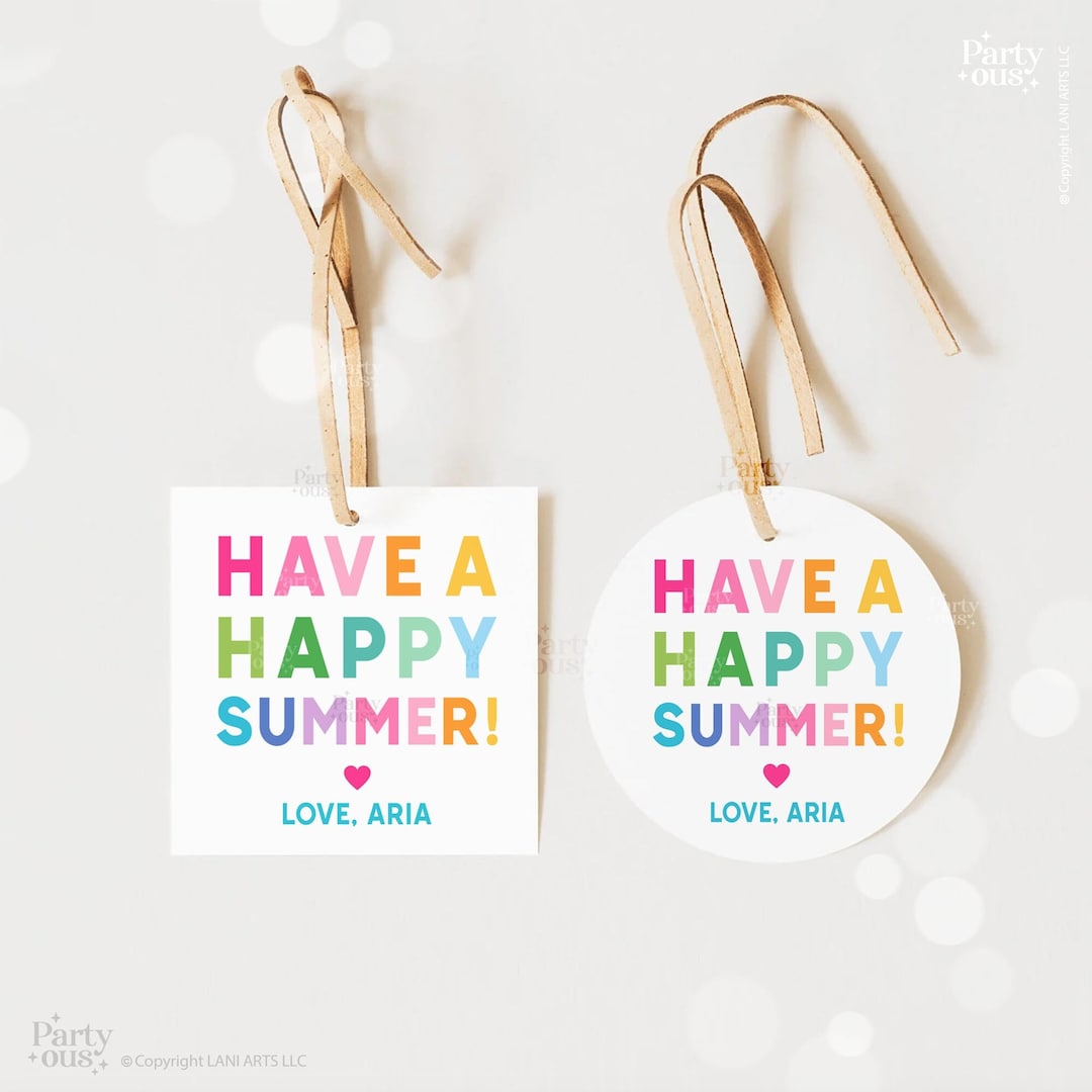 Editable Last Day of School Tag Thank You End of Year Teacher Gift Tags ...