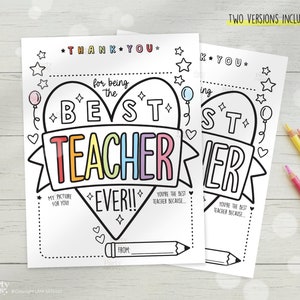 Teacher Appreciation Week Printable Teacher Appreciation Gift Thank You ...