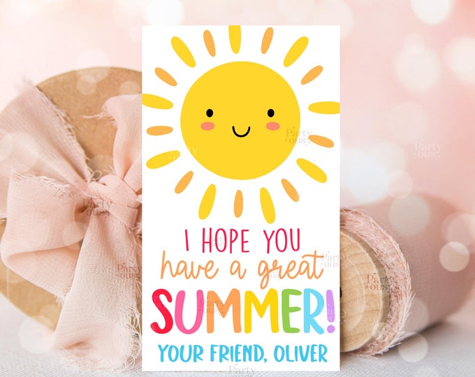 Summer Gift Tags End of School Year - Etsy