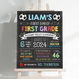 Editable Back to School Sign First Day Last Day of School Signs ...