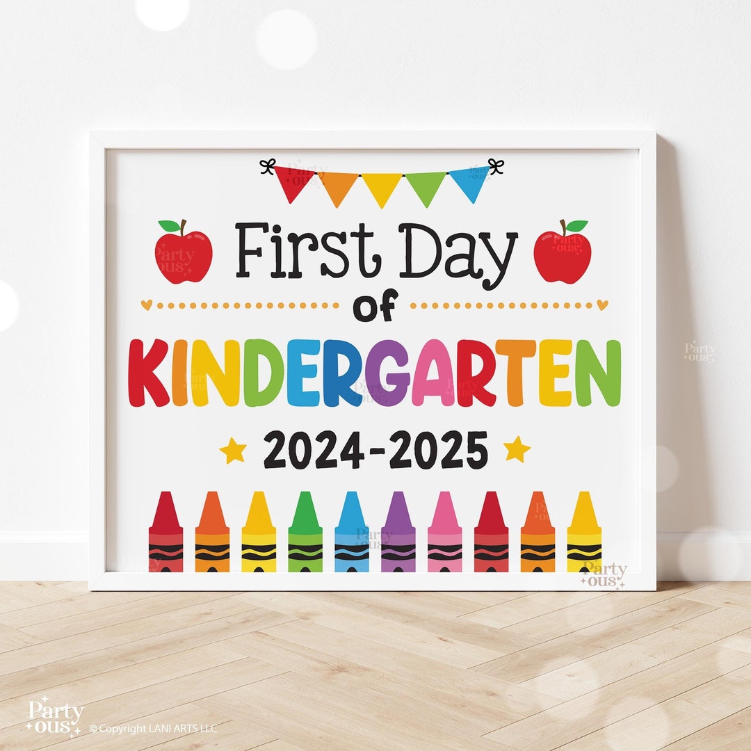 Back to School Sign First Day of School Printable First Day of ...