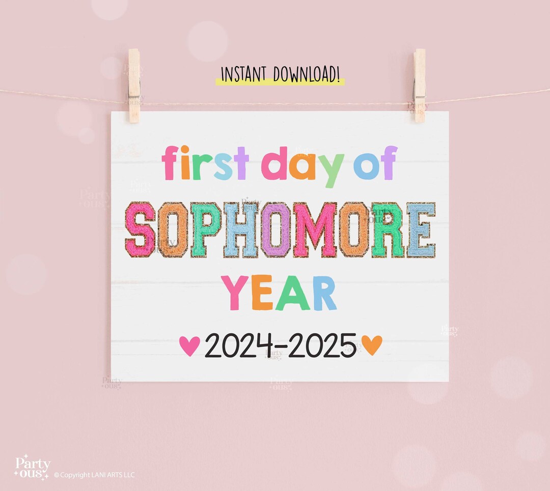 Back to School Sign First Day of School Signs Printable First Day of ...