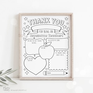 Teacher Appreciation Week Printable Teacher Appreciation Gift Thank You ...