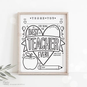 Teacher Appreciation Printable Teacher Appreciation Week Gift Thank You ...