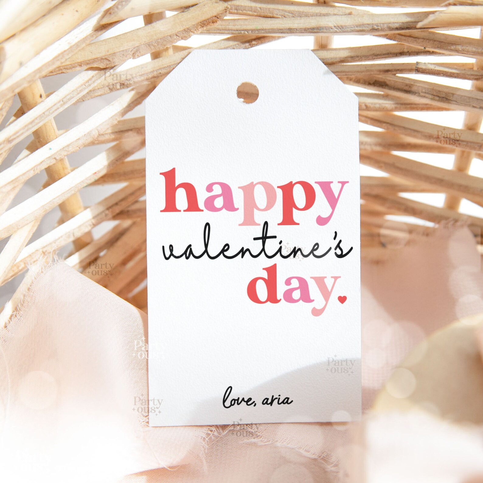 Editable Valentines Day Gift Tag Happy Valentine Tags Class Kids ...