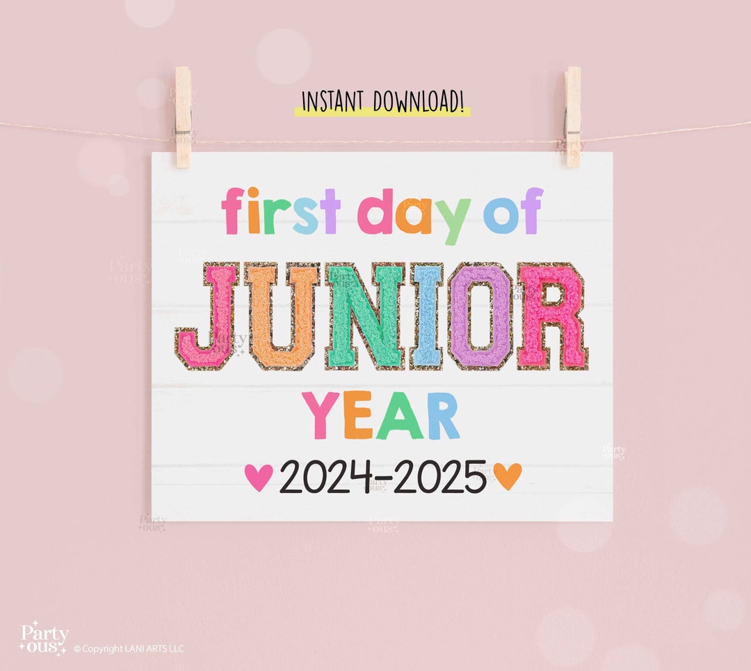 Back to School Sign First Day of School Signs Printable First Day of ...