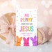 Editable Easter Gift Tags No Bunny Loves You Like Jesus Easter Basket ...