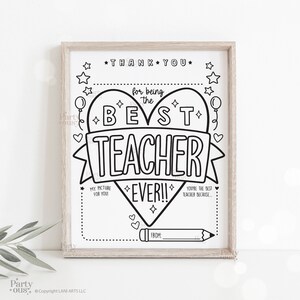 Teacher Appreciation Week Printable Teacher Appreciation Gift Thank You ...