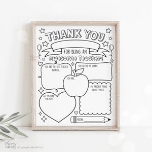 Teacher Appreciation Printable Teacher Appreciation Week Gift Thank You ...