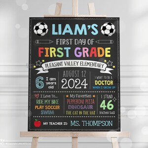 Editable Back to School Sign First Day Last Day of School Signs ...