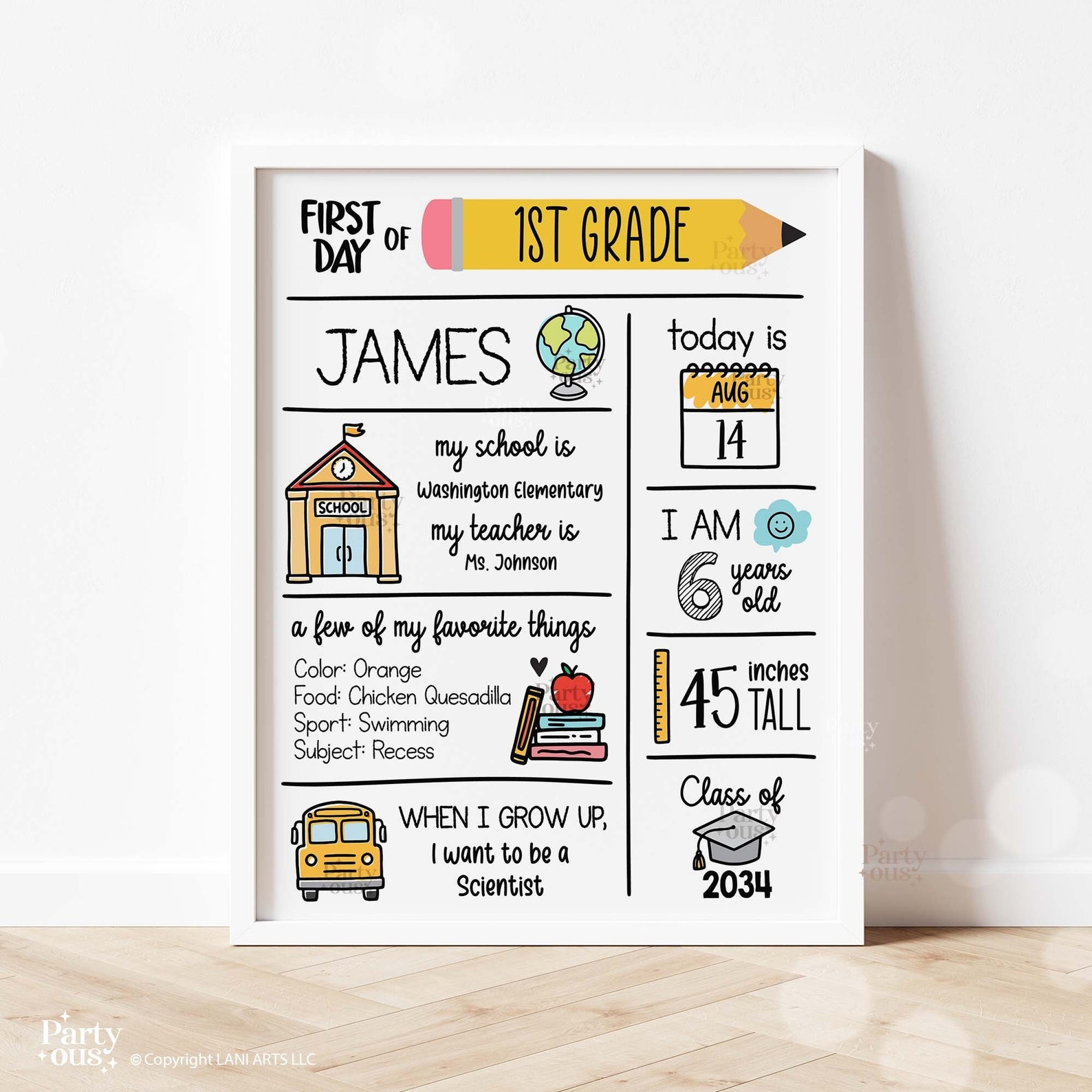 Editable Back to School Sign First Day of School Sign Printable ...