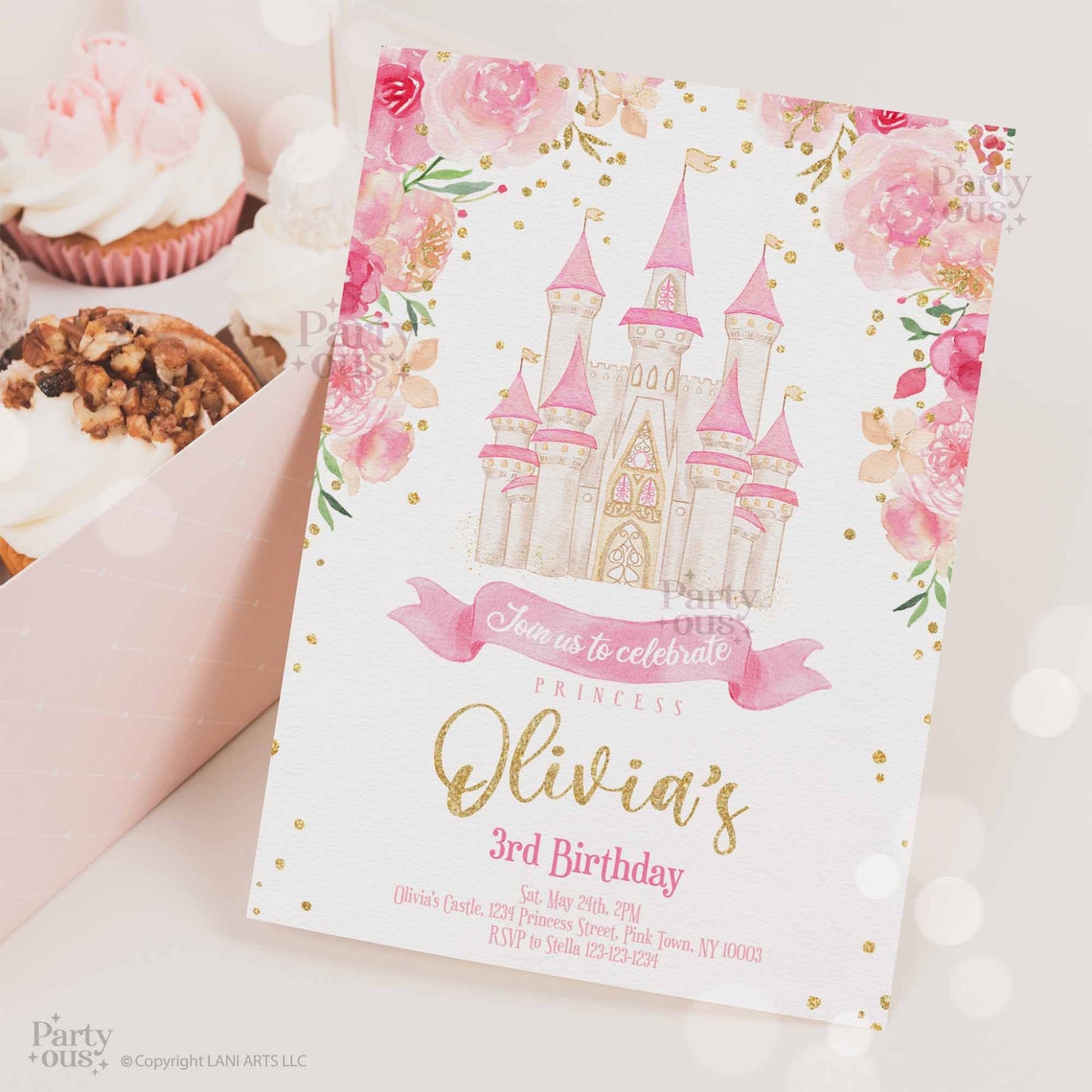 Editable Princess Birthday Invitation Princess Invitation - Etsy