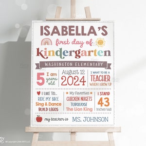 Editable First Day of School Sign Back to School Sign Printable ...
